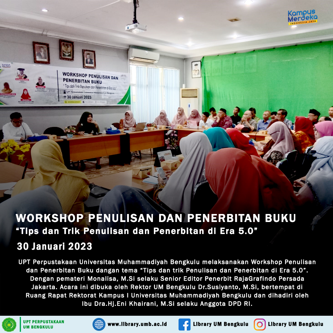 Workshop Penulisan dan Penerbitan Buku Dengan Tema”Tips dan Trik ...